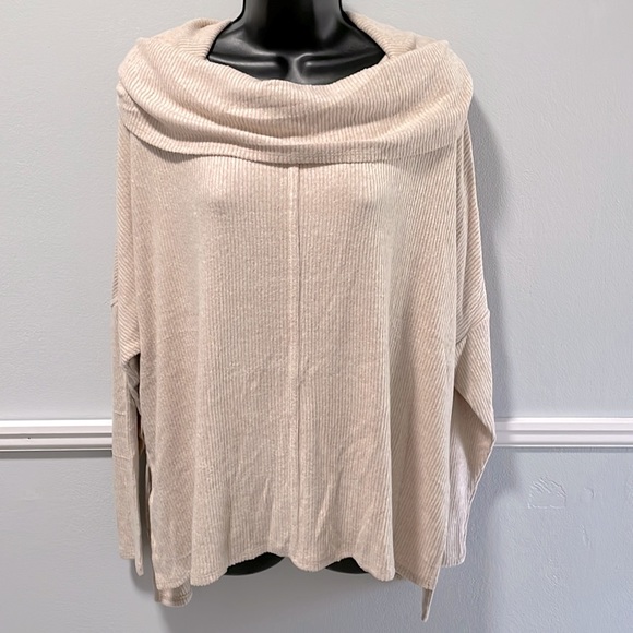 Status By Chenault | Sweaters | High Low Cowl Neck Sweater In Oatmeal ...